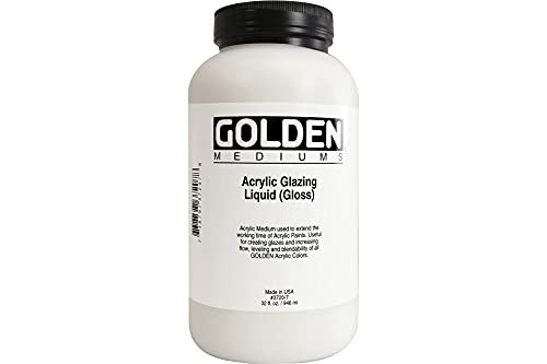Golden Acrylic Medium, Glazing Liquid, 32 Oz, Satin - Imported Products ...