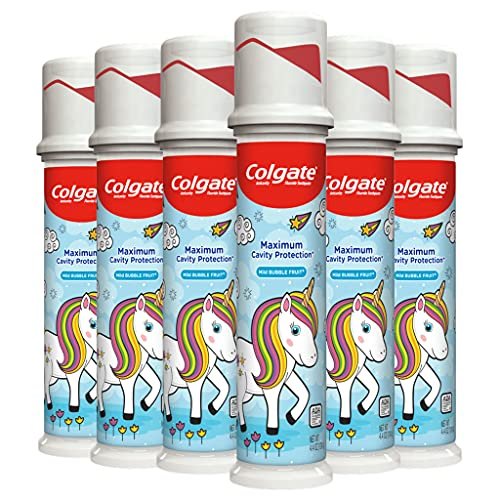 Colgate Kids Unicorn Toothpaste Pump, 4.4 Ounce, 6 Pack - Imported ...
