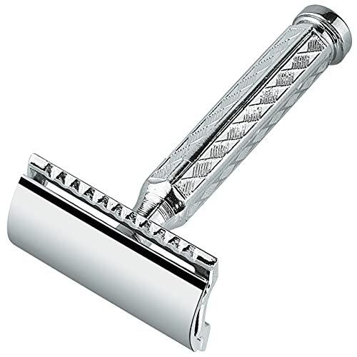 Merkur 3-Piece Double Edge Safety Razor, Chrome-Plated 42001, 1 Count ...