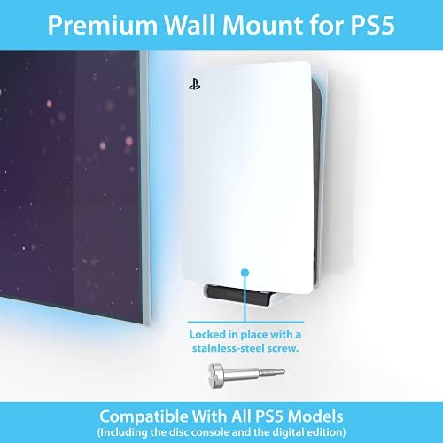 Totalmount Wall Mount For Ps5 Mounts Playstation 5 On A Wall By Your Tv ...