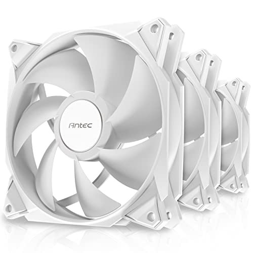 Antec PWM PC Fans, White 120mm Fan, High Performance Case Fan, 4-pin PWM Connector, Computer ...