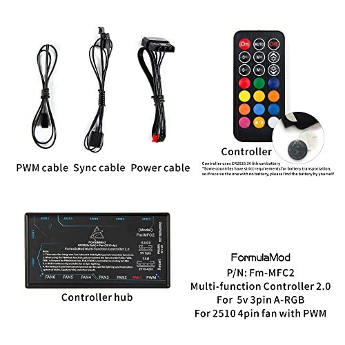 FormulaMod Sync Controller for ARGB (5v 3-Pin) Lighting & Fan (2510-4 ...