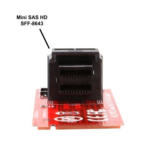 M.2 Mini-SAS HD to U.2 Cable (SFF-8643 to SFF-8639) Connector for U.2 ...