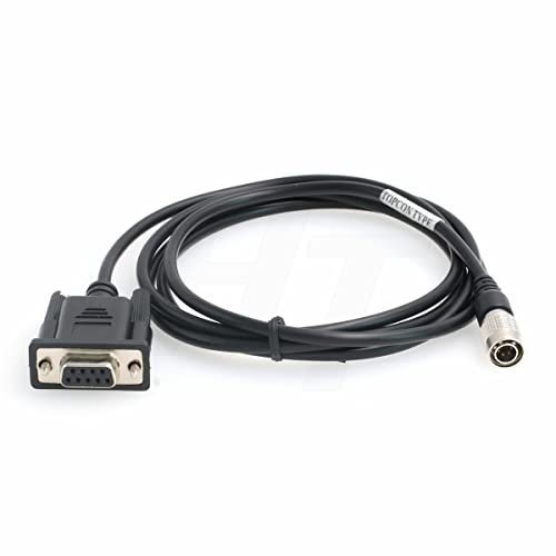 HangTon DB9 6 Pin Hirose Data Cable for Topcon GTS310 GPT3005 Total ...