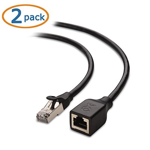 Cable Matters 10Gbps 2-Pack Shielded Cat 6 Ethernet Extension Cable 1.5 ...
