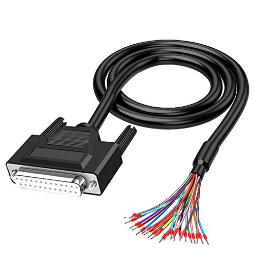Jienk 6.56Ft 24AWG DB25 Female RS232 25Pin Serial Extension Cable, 25 ...