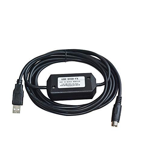 Washinglee USB Programming Cable for Mitsubishi PLC FX3U and FX Series ...
