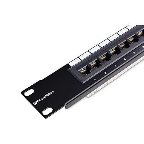 Cable Matters UL Listed Mini 8-Port Patch Panel with Mounting Bracket ...