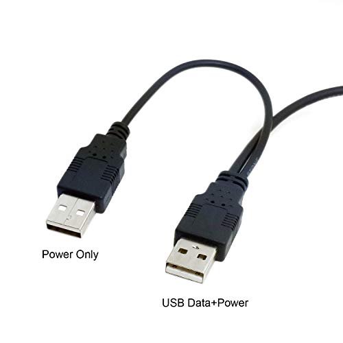 Cablecc Dual Usb 2.0 Male To Standard B Male Y Cable 80Cm For Printer ...