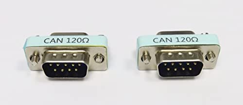 2pcs CAN Bus Terminal Resistance Terminator DB9 120ohm RS323 Serial ...