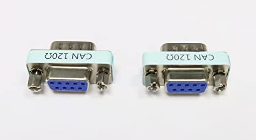 2pcs CAN Bus Terminal Resistance Terminator DB9 120ohm RS323 Serial ...