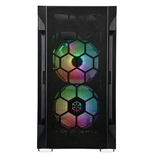 Silverstone FARA H1M PRO Black Micro-ATX Tower case with Tempered Glass ...