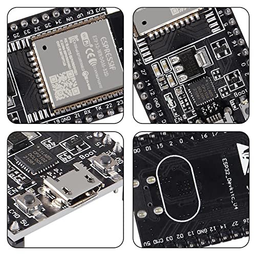 Shutao 5PCS ESP32-DevKitC Core Board ESP32 Development Board ESP32-WROOM-32D ESP32-WROOM-32 WiFi ...