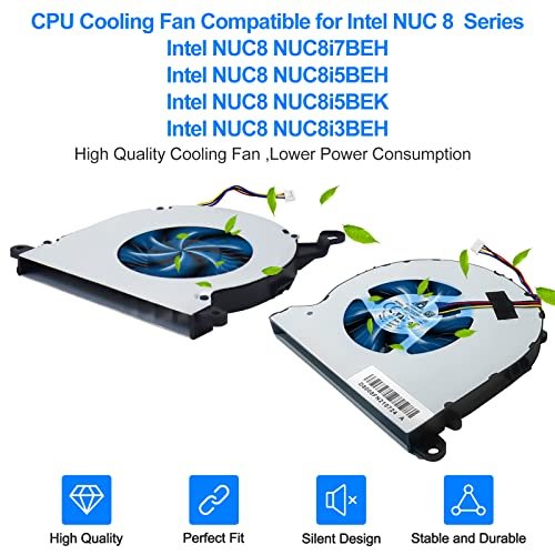 ARLBA New Replacement CPU Cooling Fan for Intel NUC NUC8 NUC8i3BEH ...