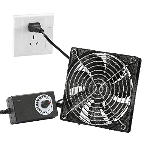 12V 120mmx25mm 4.72inch Moisture-Proof Small Computer Muffin Exhaust ...