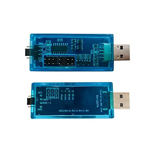 DSD TECH SH-U07A USB to TTL Adatper with CH340C Chip Support 5V 3.3V 2 ...