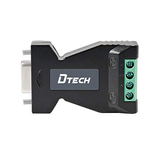 DTECH RS232 to RS485 Converter Serial Adapter with 4 Position Terminal Block for Long Haul Data ...