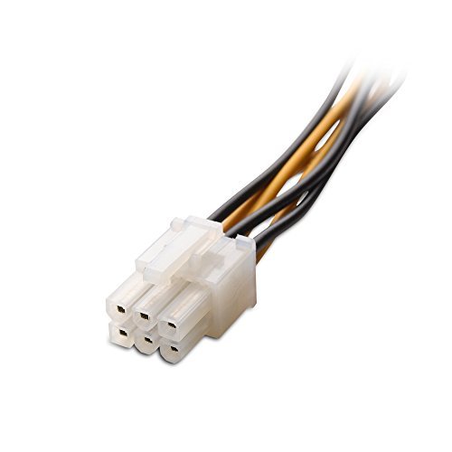 Cable Matters 2-Pack 6 Pin PCIe to Molex Power Cable 6 Inches, 2 Molex ...