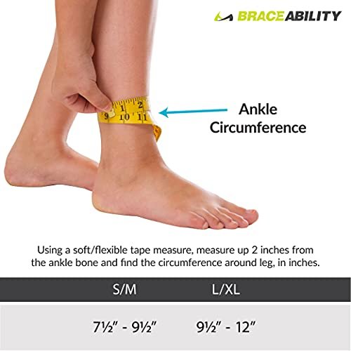 BraceAbility AFO Drop Foot Brace - Adjustable Dorsiflexion Soft Shoe ...