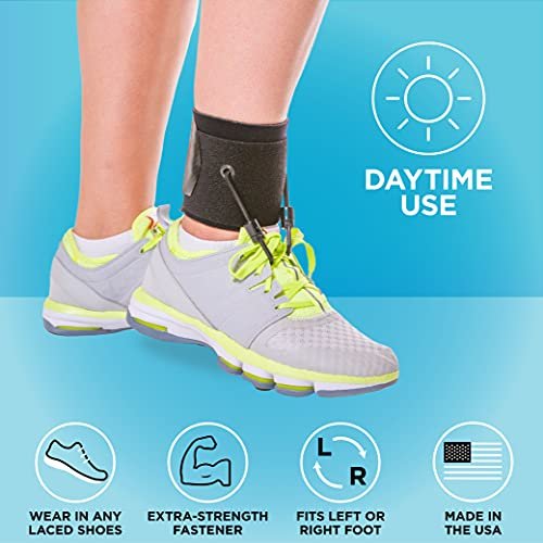 BraceAbility AFO Drop Foot Brace - Adjustable Dorsiflexion Soft Shoe ...