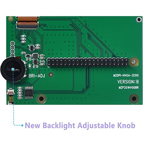 Iuniker Screen For Raspberry Pi Zero With Backlight Knob, 3.5 Inch 60 ...