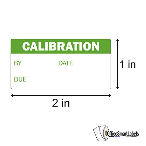Calibration Stickers - 2 x 1 Inch Mini Calibration Label - Write On ...