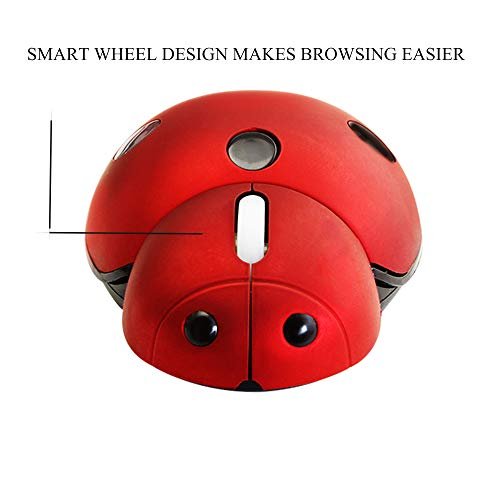 Elec Space Mini Small Wireless Mouse For Kids, Cute Animal Ladybug ...