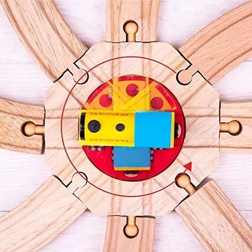 Bigjigs Rail 8 Way Turntable - Other Major Wooden Rail Brands Are ...