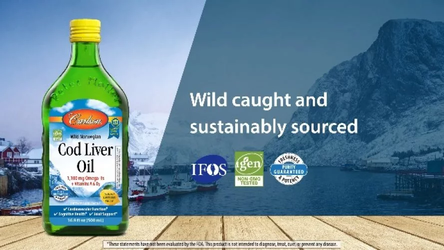 Carlson - Cod Liver Oil, 1100 Mg Omega-3S, Liquid Fish Oil Supplement ...