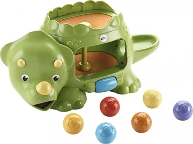 Fisher-Price Double Poppin' Dino, Ball Popper Infant Toy - Imported ...