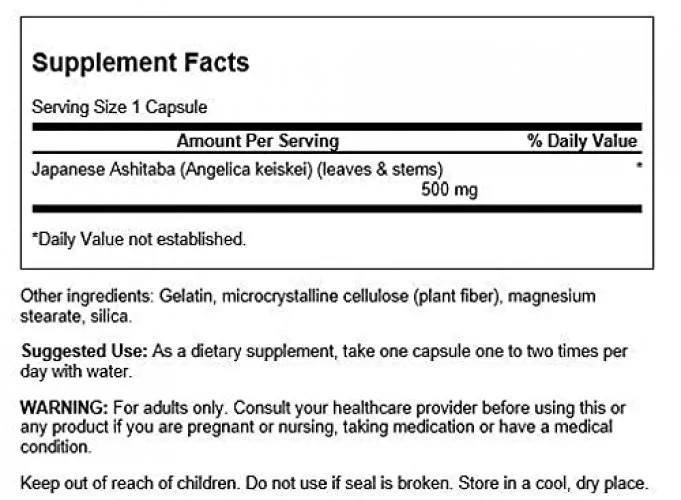 Swanson Japanese Ashitaba - Full Spectrum - Natural Formula For Immune ...