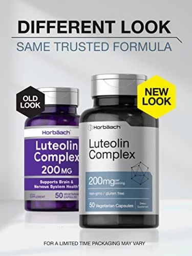 Luteolin Complex With Rutin | 50 Capsules | Vegetarian, Non-Gmo ...