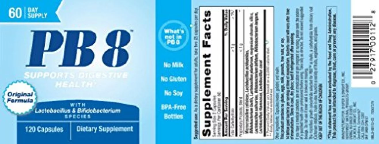 Nutrition Now Pb 8 Probiotic Acidophilus 14 Billion Capsules (120 ...