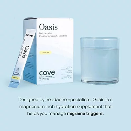 Cove Oasis Hydration Supplement For Migraine - Designed By Headache ...