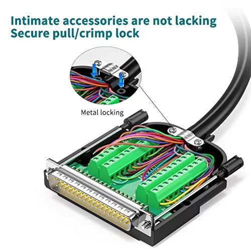 Juxinice Thinner Db37 Solderless Male Adapter D-Sub 37 Pin Connector To ...