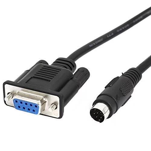 uxcell DB9 9 Pin Female to Mini Din 8 Pin Male Converter Cable Cord 2 ...