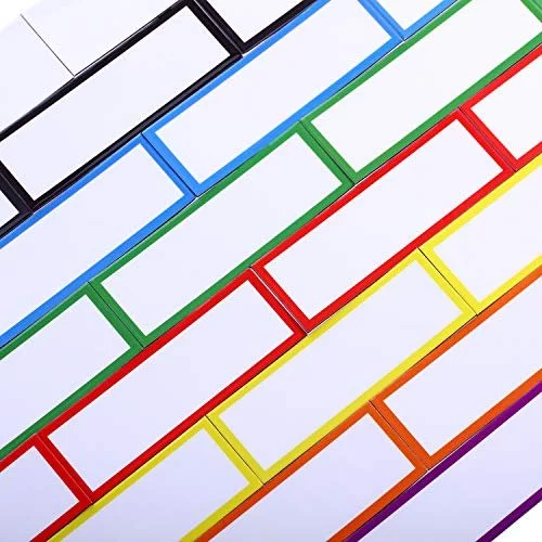 48 Pieces Magnetic Dry Erase Labels Reusable Name Tag Label Plate ...