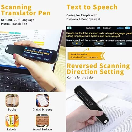 Upgraded Translation Scanning Pen, Mobile Scanner Translator, Reading ...