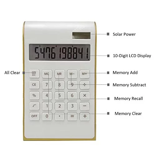 Calculators, Benkaim Gold Calculator Desk, Gold Office Desk Accessories ... Calculators, Benkaim Gold Calculator Desk, Gold Office Desk Accessories ...