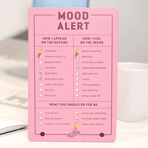 Knock Knock Mood Alert Desktop Pegboard 6 X 9-Inches - Imported ...