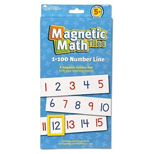 Learning Resources Magnetic Number Line 1-100, 20 Magnets, Classroom ...