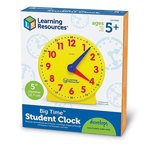 Learning Resources Big Time Student Clock, Teaching & Demonstration ...