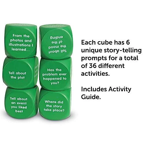 Learning Resources Retell A Story Cubes, 6 Foam Cubes, Reading ...