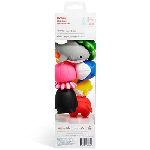 Munchkin Ocean Squirts Baby And Toddler Bath Toy, 8 Pack - Imported ...