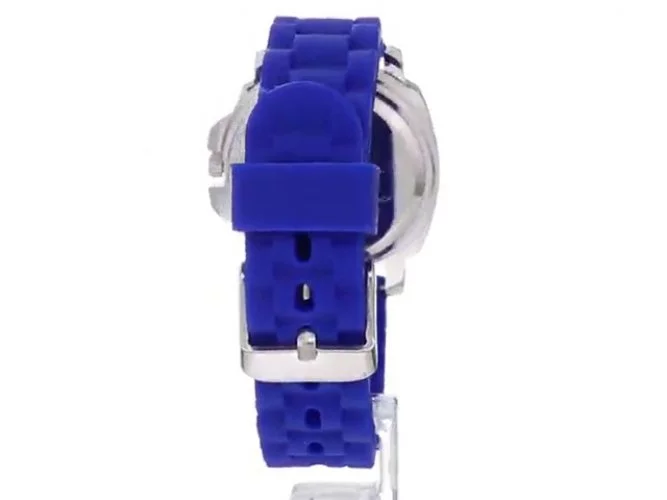 Accutime Superman Kids' Sup9012 Blue Rubber Superman Logo Strap Watch ...