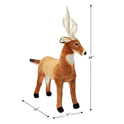 Melissa Doug Giant Deer Lifelike Stuffed Animal Over 3 Feet Long Imported Products from USA iBhejo