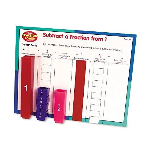 Learning Resources Deluxe Fraction Tower Set - Imported Products from ...