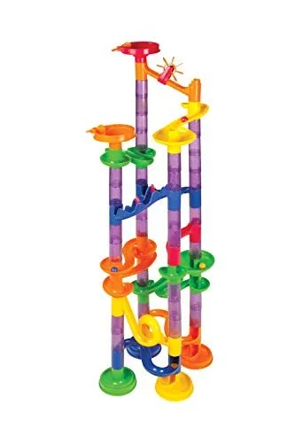Toysmith Stem Learning 80Piece Marble Run Building Toy Set, For Boys ...