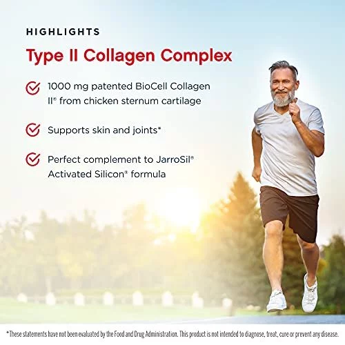 Jarrow Formulas Type Ii Collagen Complex 500 Mg - 60 Capsules - Dietary ...
