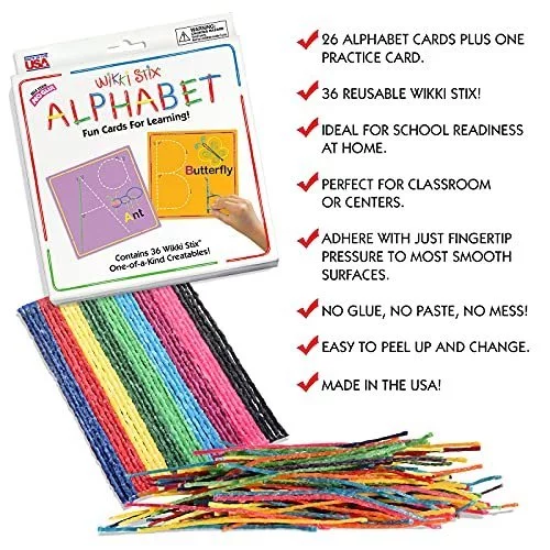 Education Toys for Kids Alphabet Cards Set, Helps With Proper Stroke ...
